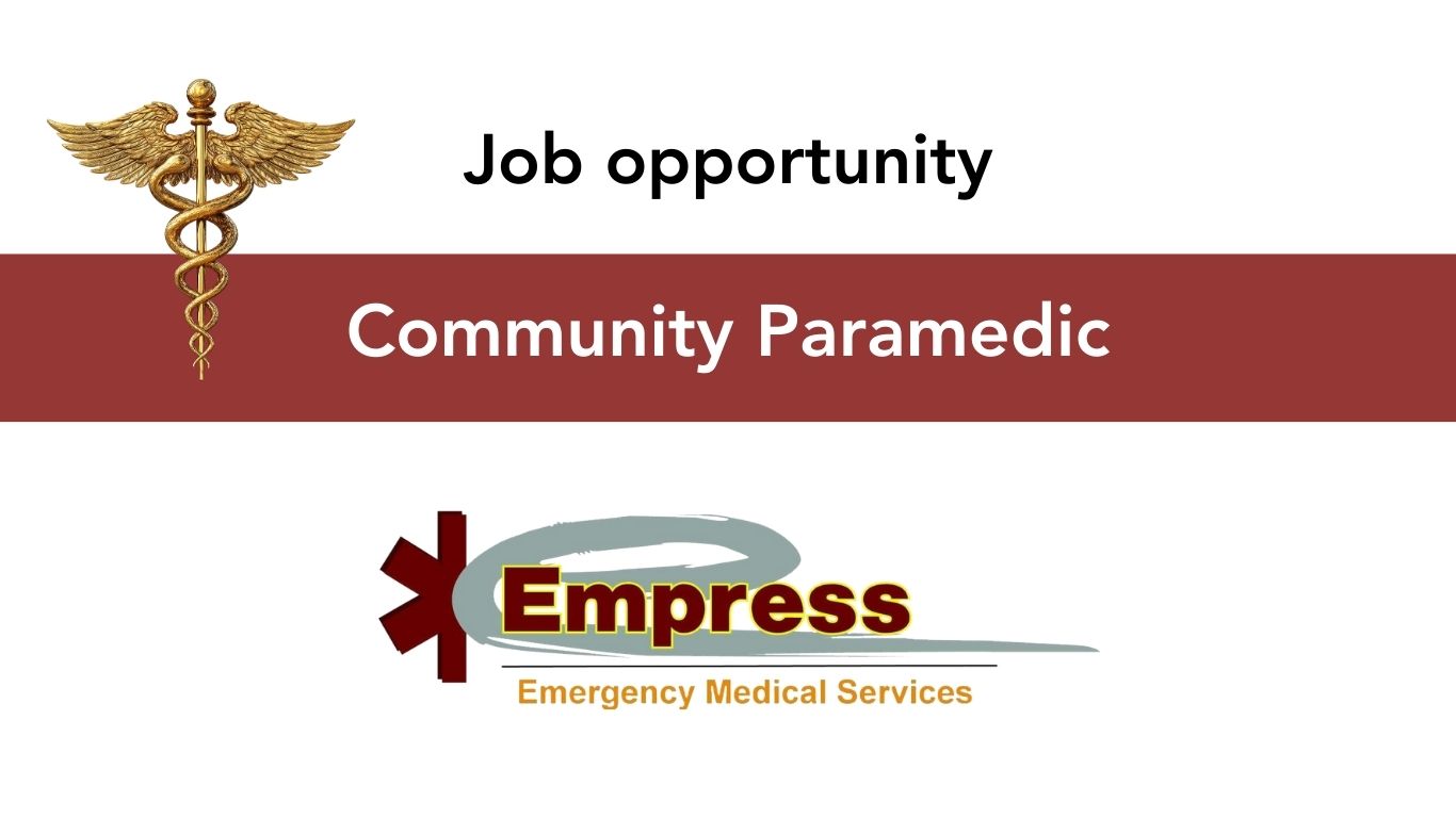 Opening available for community paramedic | Empress EMS